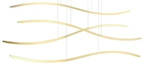 Designový lustr Waves stmívatelný zlaté