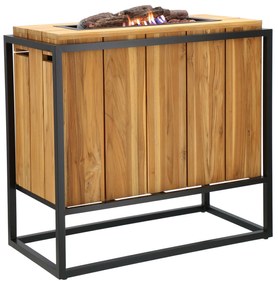 Oddělovací ohniště Cosiloft divider černý rám / teak COSI