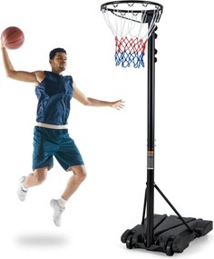 Costway Basketbalový koš venkovní přenosný basketbalový stojan 260-305 cm