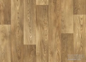Breno PVC SMARTEX Sugar Oak 634D - tmavé dřevo, šíře 100 cm