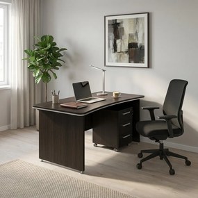 Ergonomický stůl TopOffice 180 x 94,8 cm, pravý, wenge
