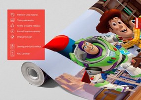 Dětská vliesová fototapeta na zed' Autíčko Příběh Hraček, Disney | 90 x 202 cm | DFTDNV 5439