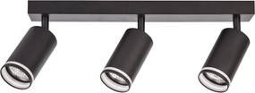Bodové svítidlo Pipe Ring, 3x černé kovové stínítko, b