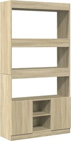 Skříň highboard dub sonoma 92 x 33 x 180 cm kompozitní dřevo 3309620
