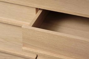 Designová komoda Zayleigh 140 cm vzor dub
