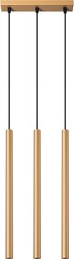 Sollux Lighting Závěsná lampa PASTELO 3L zlatá