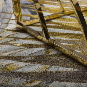 Dywany Łuszczów, Kusový koberec Bliss Z217AZ276 gold/grey, 80x150, šedá, kancelář