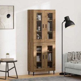 Vysoký bufet 2 ks Artisanový dub 69,5 x 34 x 180 cm 3403181