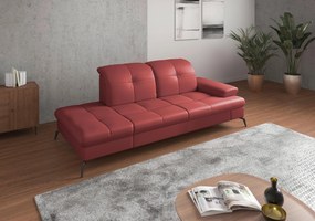 XXXLutz LENOŠKA, textil, kůže, červená Sit & More - Online Only sedačky - 00014401177B