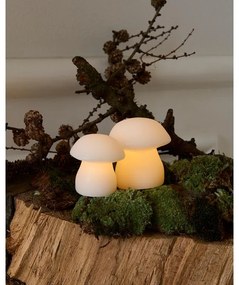 LED svíčka z pravého vosku na baterie houba, bílá, sada 2 kusy, cca 10 cm, CR2032