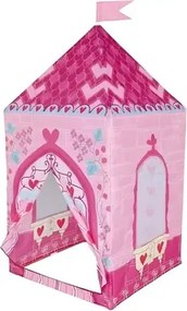 Dětský stan Hrad pro princezny růžová / Dětský stan / 75 x 160 x 75 cm