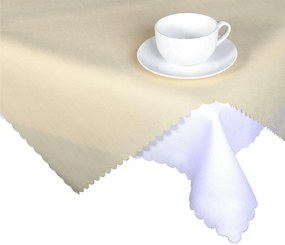 Ubrus s nešpinivou úpravou, Jednobarevný Deštík, smetanový 36 x 95 cm