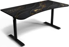 AROZZI ARENA Gaming Desk Black Gold / Herní stůl / D:160cm / Š:82cm /