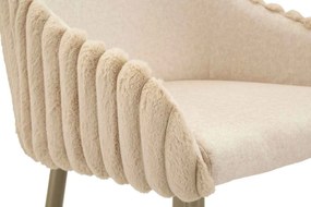 Designová barová židle Bechora krémová