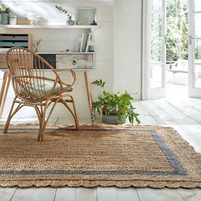 Flair Rugs koberce Kusový koberec Grace Jute Natural/Grey - 120x170 cm