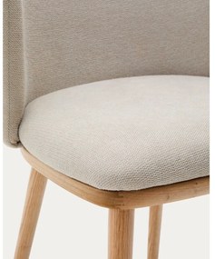 Béžové čalouněné jídelní křeslo Ciselia – Kave Home