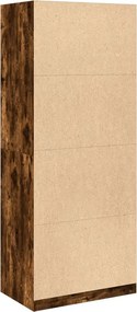 Šatní skříň kouřový dub 80 x 50 x 200 cm kompozitní dřevo 3307724