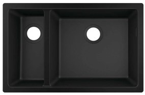 Hansgrohe - Podstavný granitový dřez S510-U635, grafitová černá 43433170
