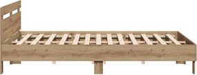 Rám postele Artisanový dub 203 x 185 x 70 cm Kompozitní dřevo 3385626