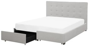 Manželská postel 160 cm ROLLA (s roštem a úl. prostorem) (světle šedá). 1007487