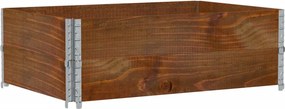 Zahradní truhlík hnědý 120 x 80 cm masivní borové dřevo 3295386