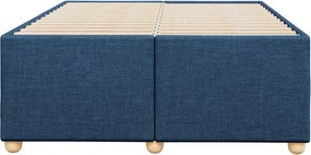 Rám postele bez matrace modrá 120x200 cm textil 3284728