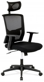Kancelářská židle s podhlavníkem Autronic B1013 BK — černá