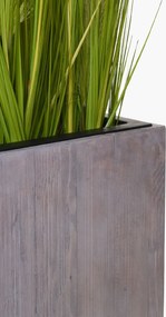 Dřevěný květináč ELEMENTO, dřevo, šířka 90 cm, bílá antik