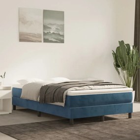 vidaXL Rám postele 120 x 200 cm samet [3120764] Barva: Tmavě moddrá