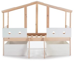 Bílé šuplíky pod dětskou postel 2 ks Compte – Marckeric