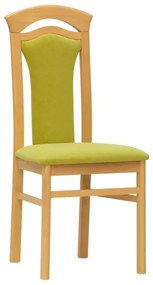 Stima Dřevěná jídelní židle ERIKA | Odstín: buk,Sedák: bolton new arancio 1