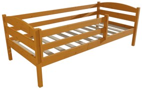 Vomaks Dětská postel DP 020 se zábranou Rozměr: 80 x 180 cm, Barva: moření olše