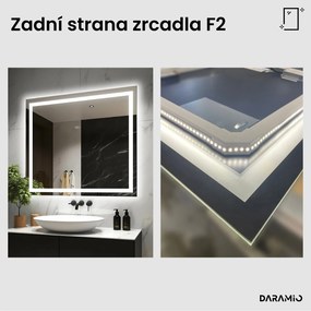 Zrcadlo do koupelny s LED osvětlením F2