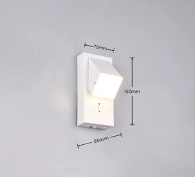Bílé LED nástěnné svítidlo Raglan – Trio