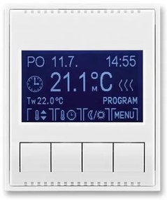 ABB Element,Time termostat pokojový bílá/bílá 3292E-A10301 03 programovatelný