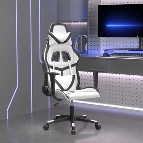 vidaXL Herní židle umělá kůže [3143672] Barva: bílá a růžová