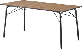 Tempo Kondela Jídelní stůl, dub artisan/černá, 160x80x75 cm, NALAK TYP 3