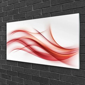 Obraz na skle Červená Abstrakce Umění 120x60 cm