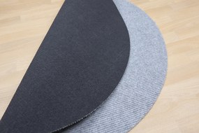 Vopi, Kusový koberec Quick step šedý kruh, 100x100 (průměr) kruh, šedá, chodba / předsíň