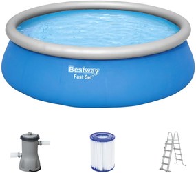 BESTWAY Fast Set Bazén 457 x 122 cm, kartušová filtrace 57289