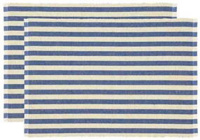 Södahl Bavlněné prostírání (sada 2 ks) 33x48 Statement Stripe Blue