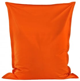 Polštář k sezení - oranžový ekokůže