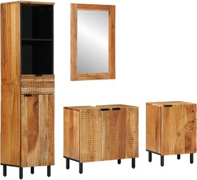 Sada koupelnových skříněk 4 ks Přírodní 38 x 33 x 160 cm 3310014