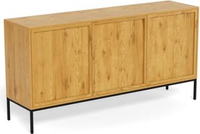 Komoda Palmdale 158 cm dub divoký/černý