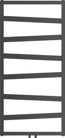 Mexen, Mexen Zoom dekorativní koupelnový radiátor 1100 x 530 mm, 376 W, antracit - W130-1100-530-00-66