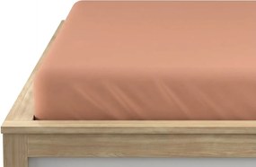 Jersey prostěradlo BASIC meruňkové 90 x 200 cm