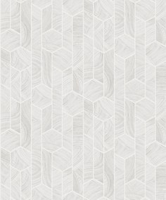 Šedo-bílá geometrická vliesová tapeta na zeď, SUM102, Summer, Khroma by Masureel