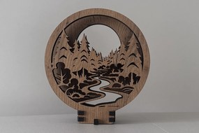 Li-Go "V lese" lampa 20x22 cm provedení povrchu: ořech