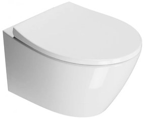 GSI MODO WC sedátko Soft Close, duroplast, bílá/chrom MS98C11