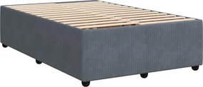 Box spring postel s matrací tmavě šedá 120 x 200 cm samet 3287717